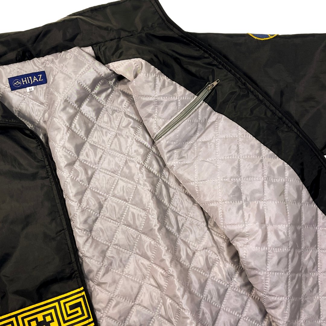 Hijaz Meander Nightwalker Padded Jacket Retro Patch in Black - Hijaz